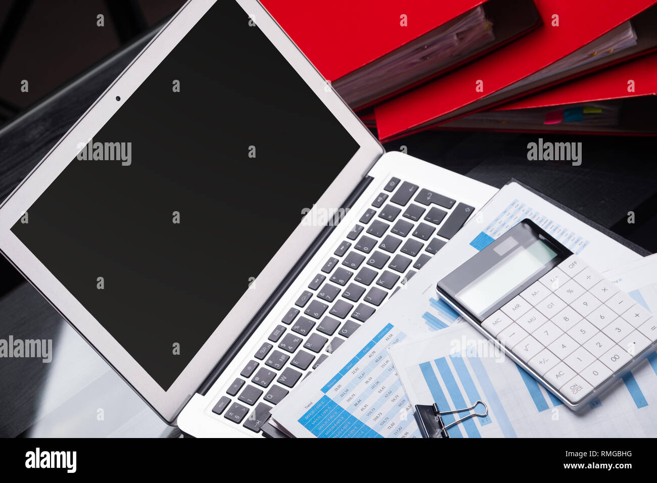 Accounting documents stationery calculator hi-res stock photography and ...