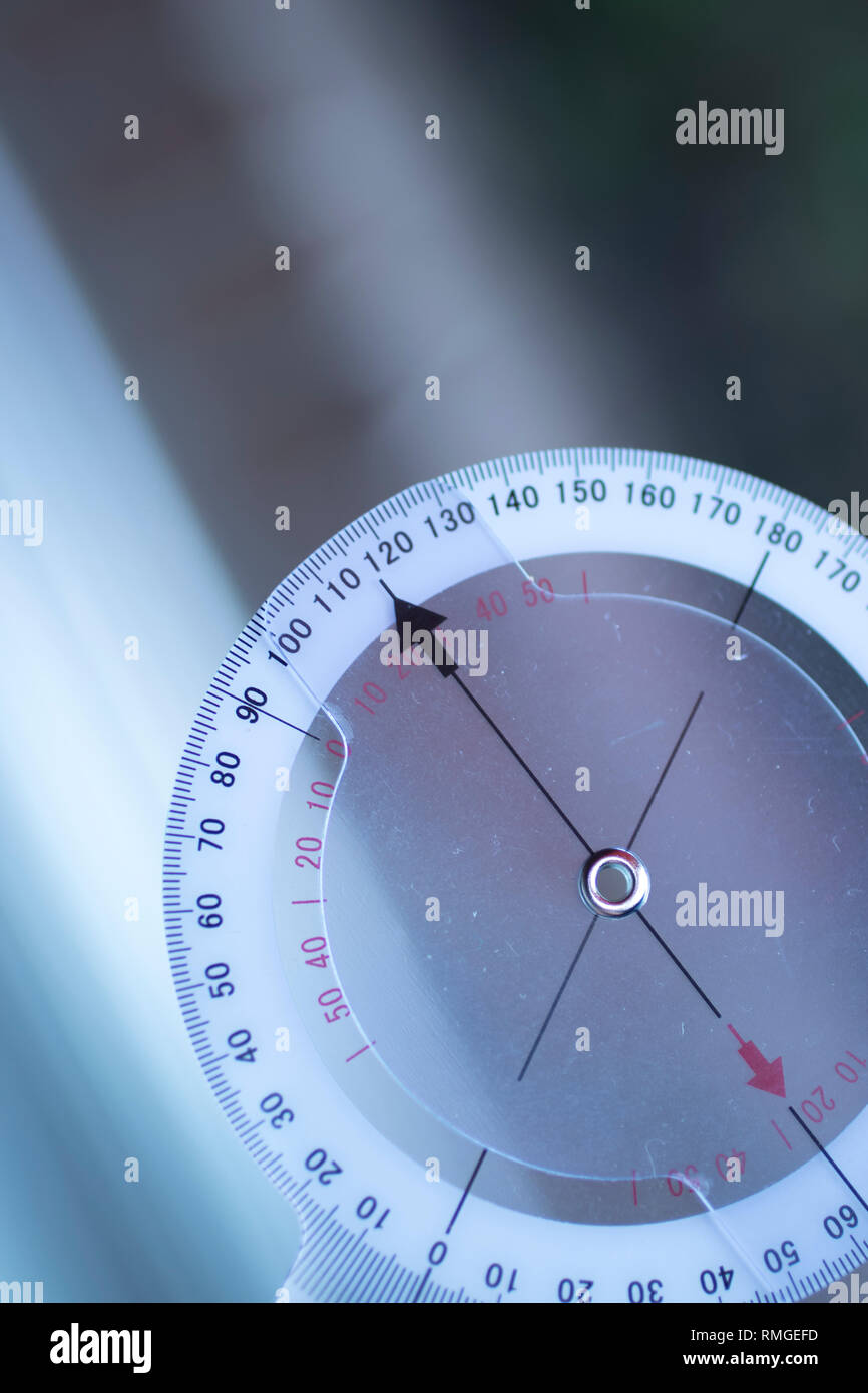 Goniometer movement medical instrument used for measuring mobility of ...