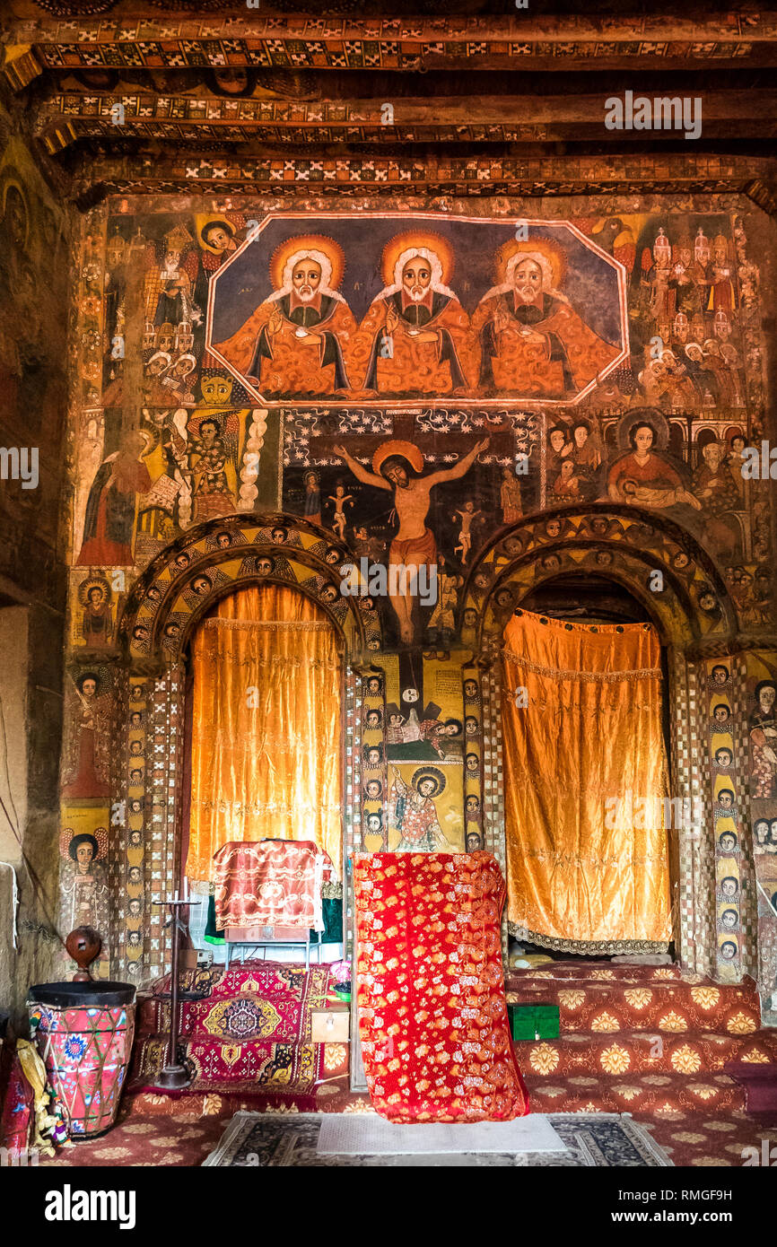 Debre Berhan Selassie Church in Gondar, Ethiopia Stock Photo - Alamy
