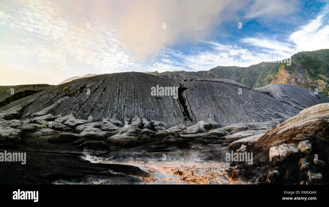 Eruption of Tavurvur volcano at Rabaul in New Britain island, Papua New ...