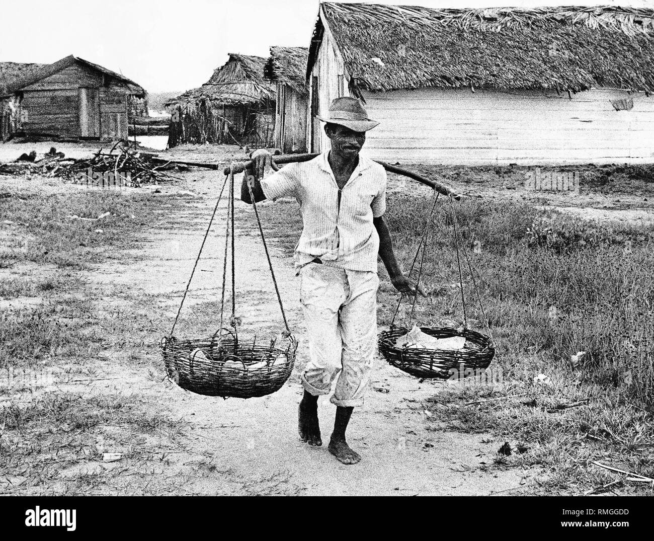 Brazilian peasant at work Stock Photo - Alamy