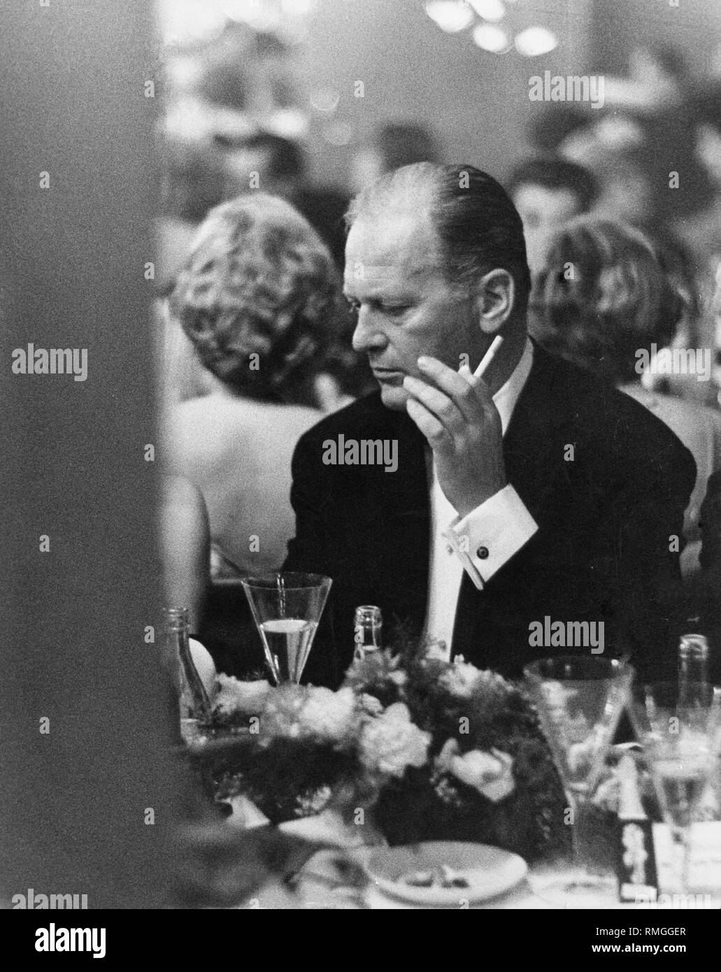 The actor Curd Juergens at the ball "Hunters Treibjagd Stock Photo - Alamy