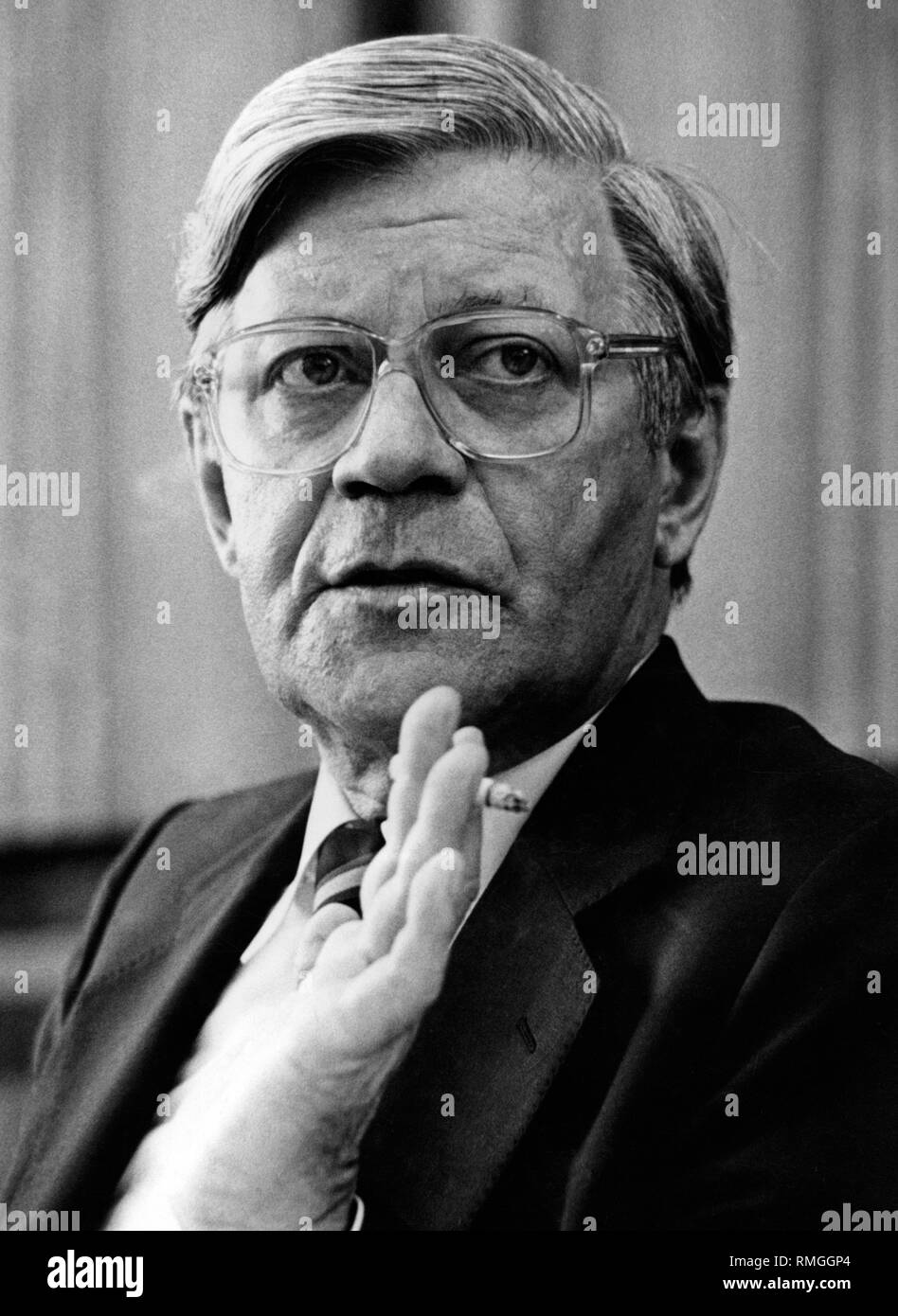Helmut Schmidt, Federal Chancellor Stock Photo - Alamy