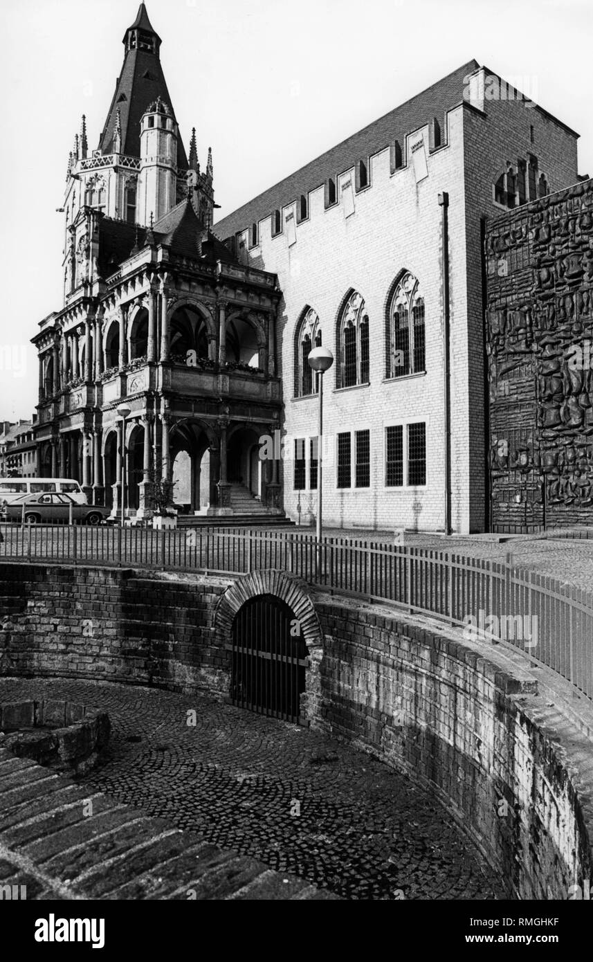The Cologne Town Hall in July 1979 Stock Photo - Alamy