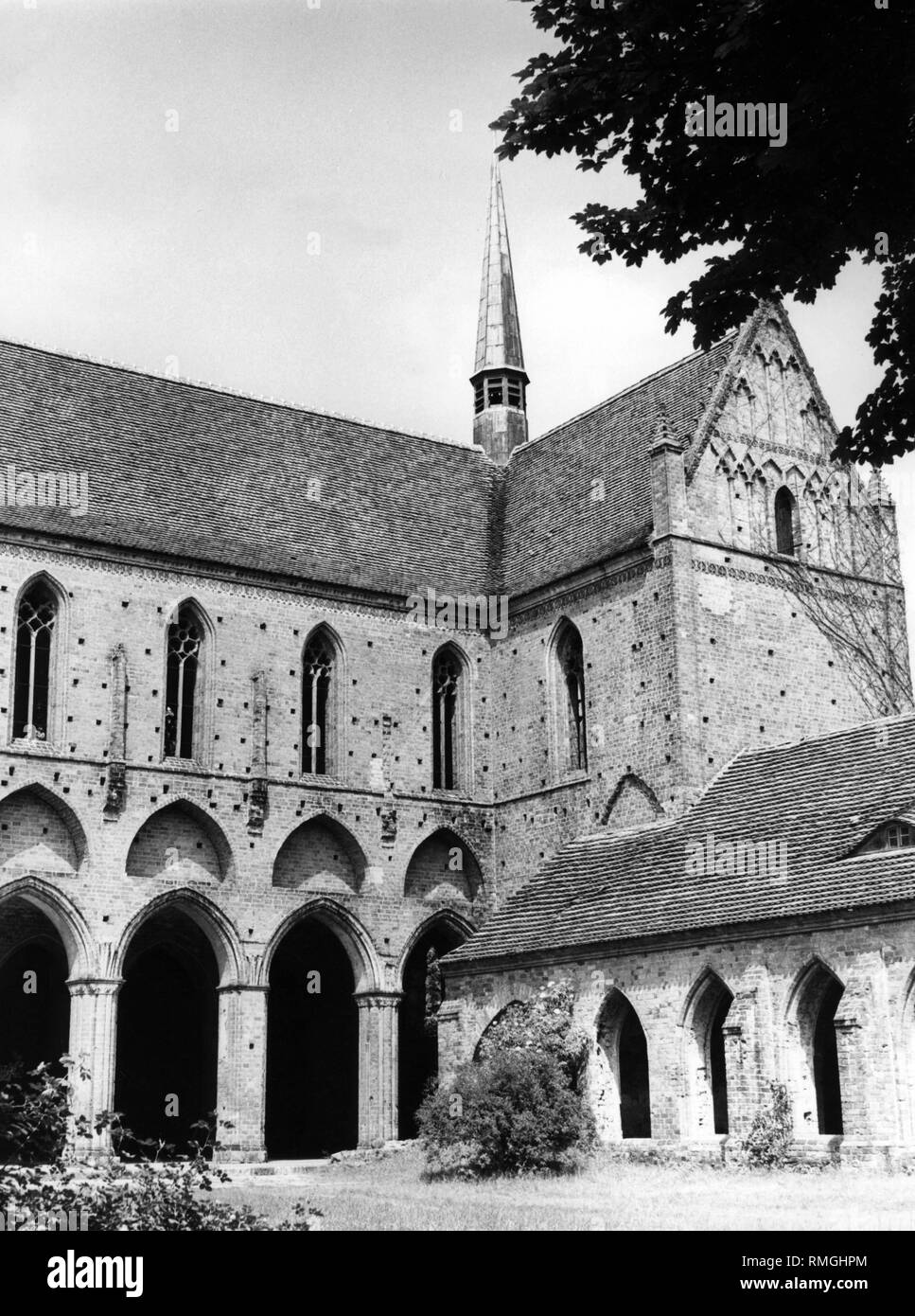 View of the Chorin Monastery, which was founded in 1258 by the Ascanian ...