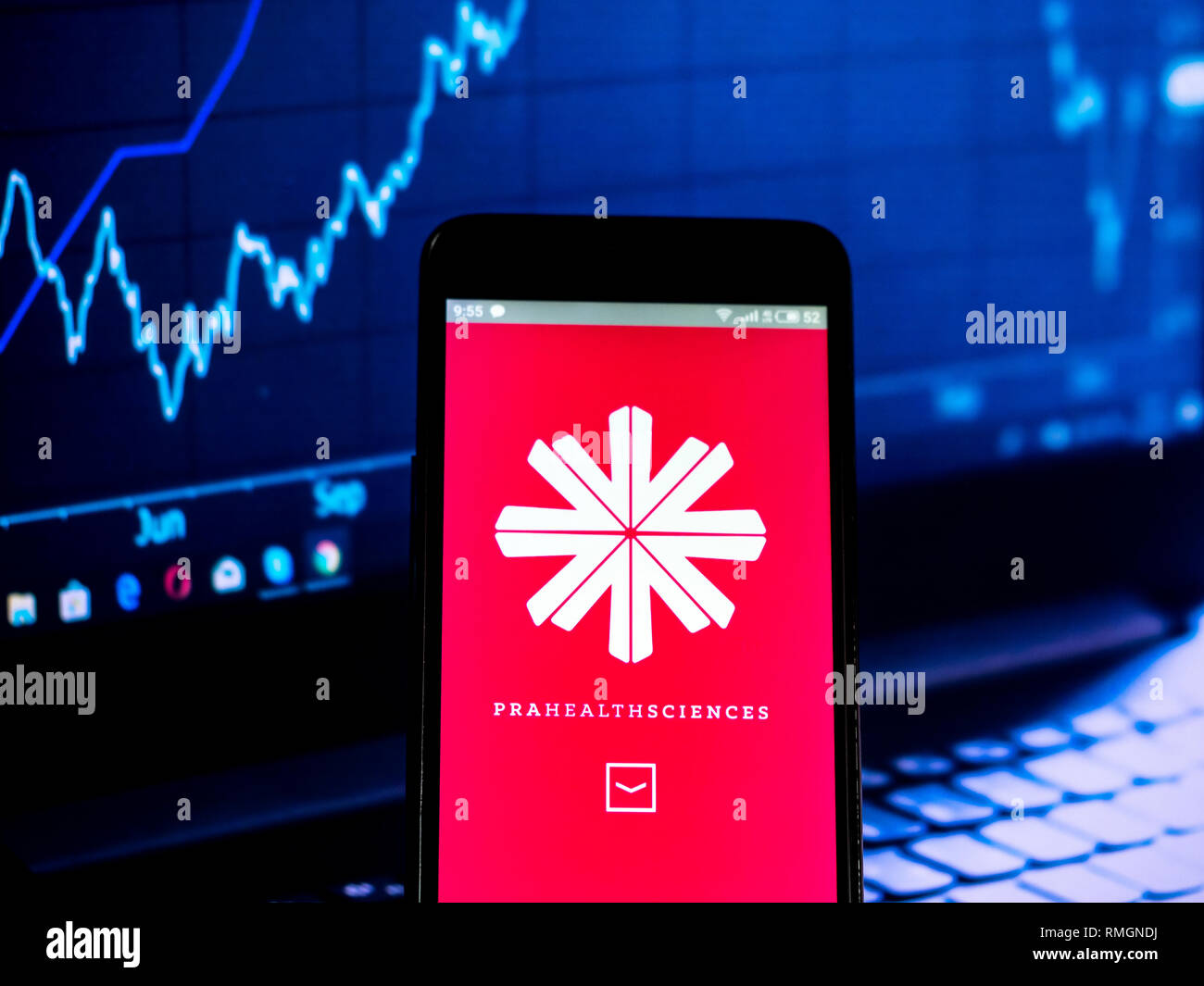 PRA Health Sciences company logo seen displayed on smart phone Stock ...