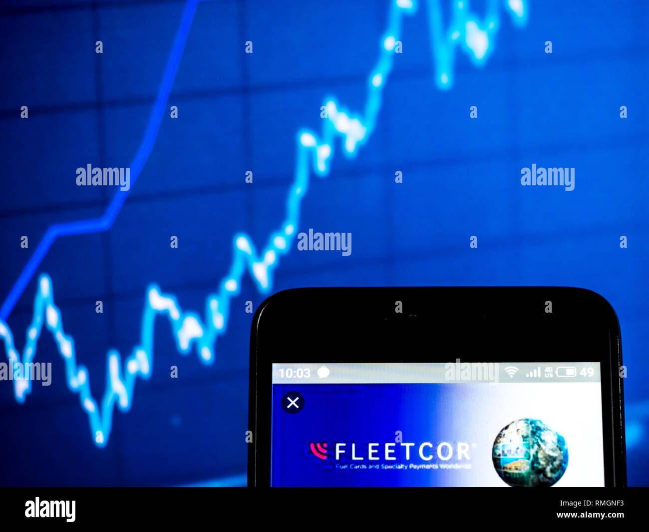 FLEETCOR Technologies, Inc logo seen displayed on smart phone Stock ...