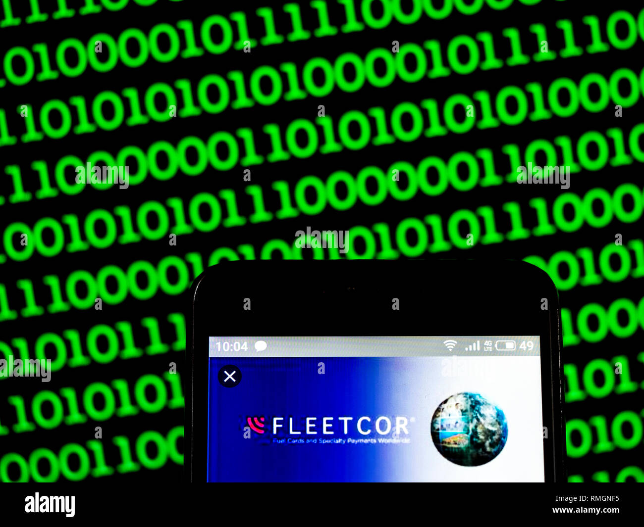 FLEETCOR Technologies, Inc logo seen displayed on smart phone Stock ...