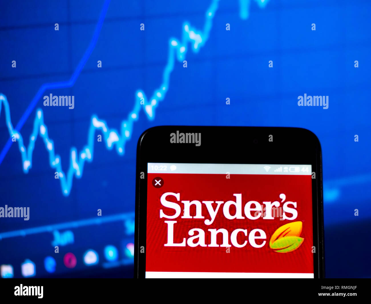 Snyder's-Lance, Inc. logo seen displayed on smart phone Stock Photo - Alamy
