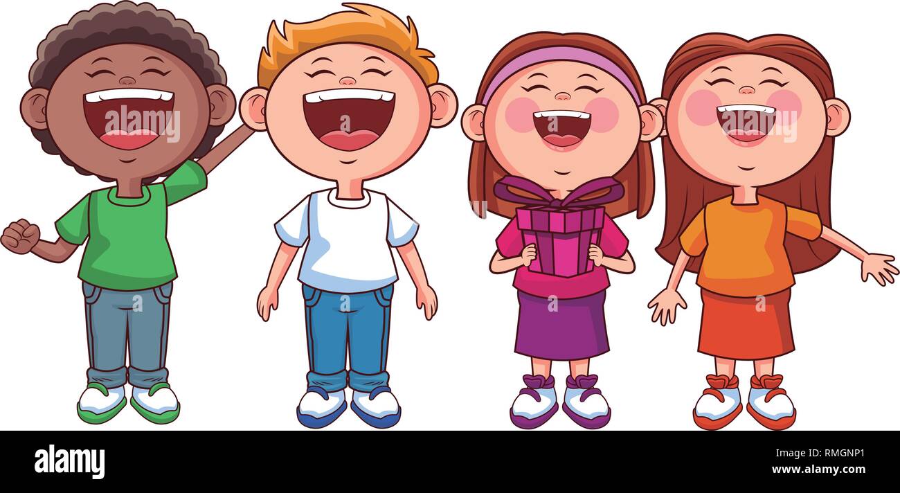 children happy smile Stock Vector Image & Art - Alamy