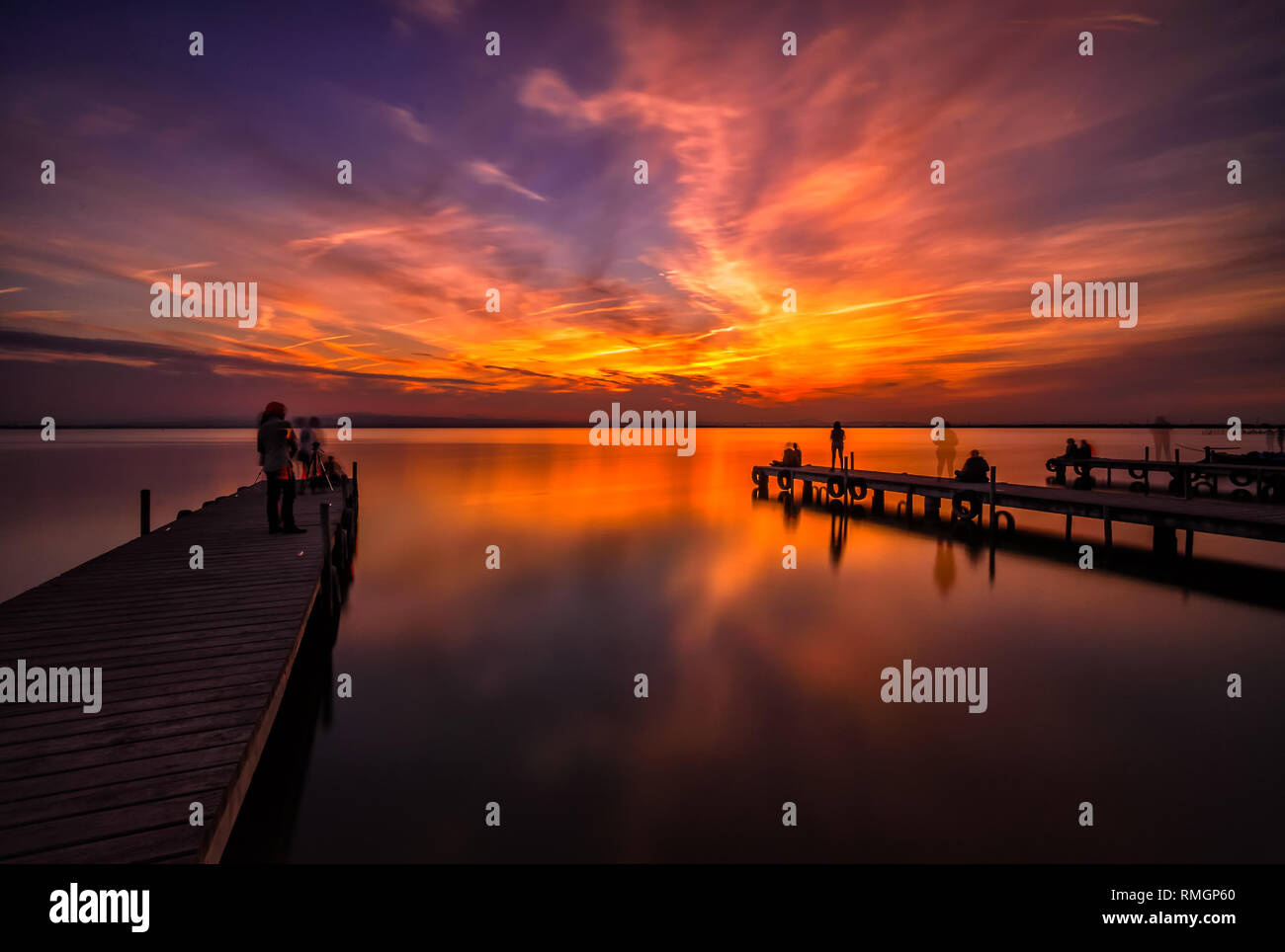 Beautiful sunset in albufera hi-res stock photography and images - Alamy