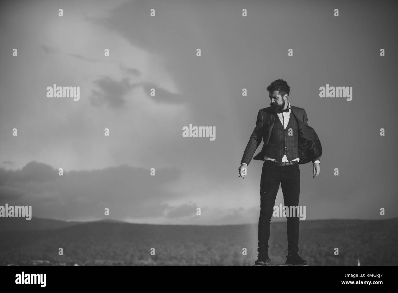 Very strict manager Black and White Stock Photos & Images - Alamy