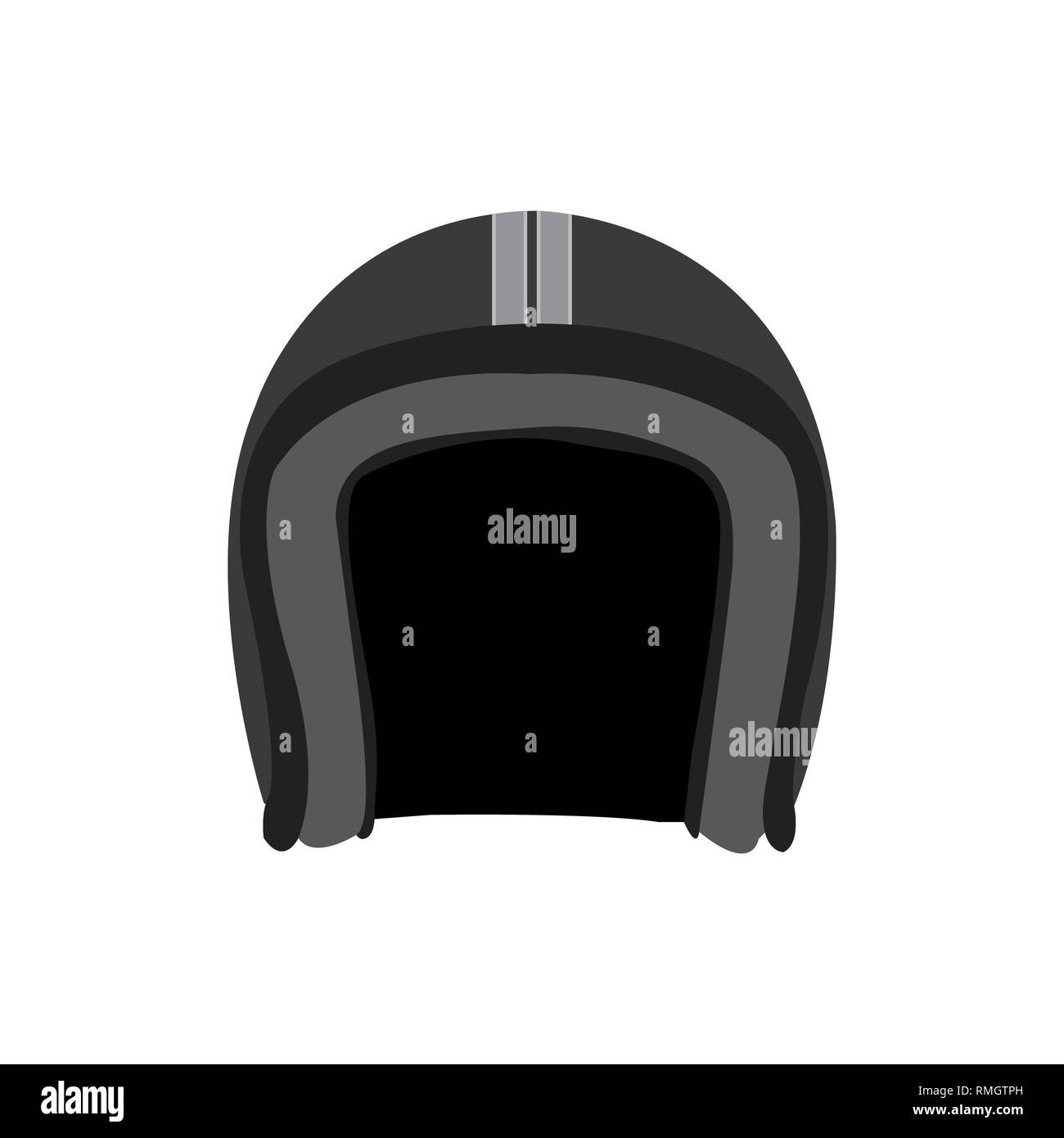 vector illustration of a classic helmet in black Stock Photo - Alamy