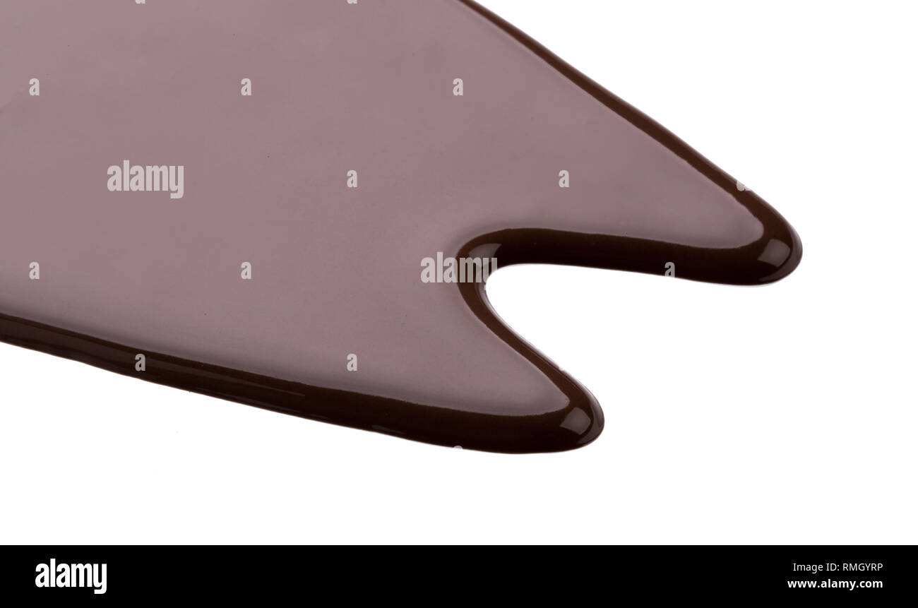 Liquid drops of hot black chocolate isolated on white background Stock ...