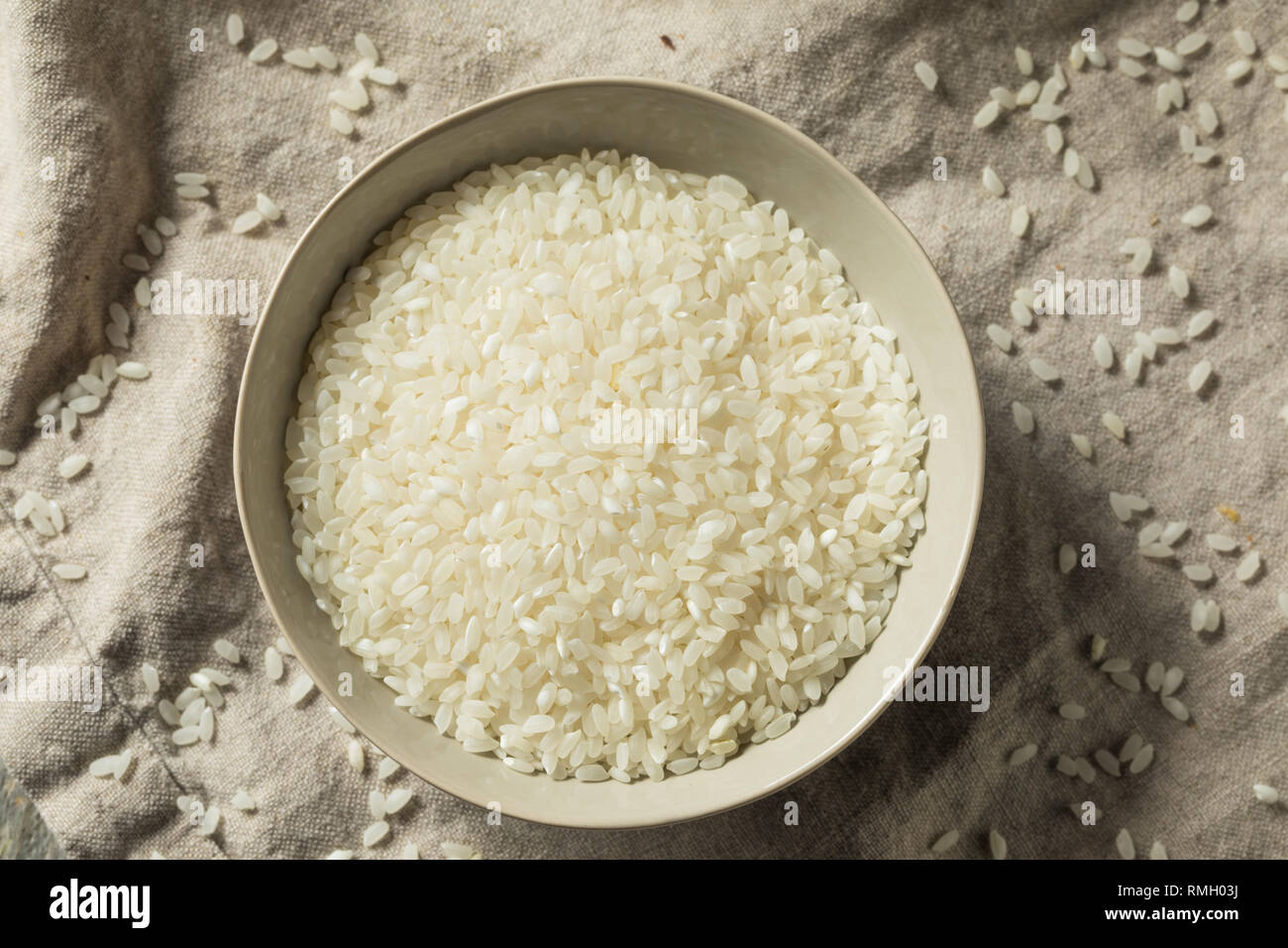 Dry White Texmati Rice in a Bowl Stock Photo - Alamy