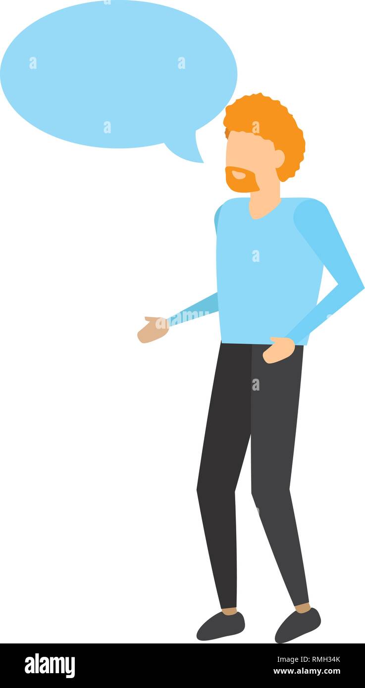 Man speech bubble vector holding casual hi-res stock photography and ...