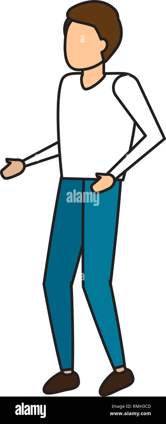 standing man avatar Stock Vector Image & Art - Alamy