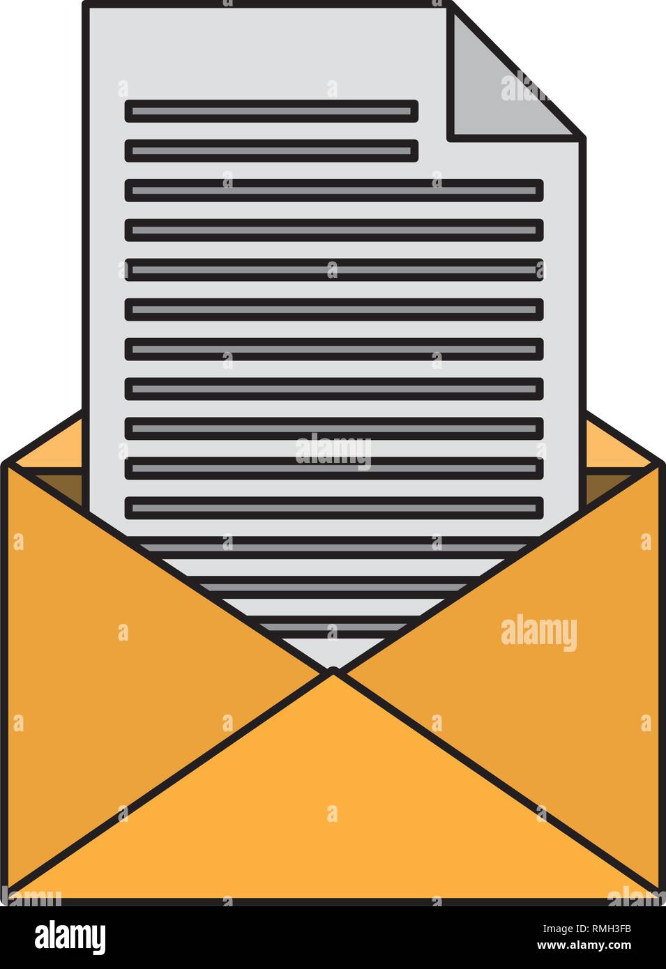 open envelope mail letter Stock Vector Image & Art - Alamy