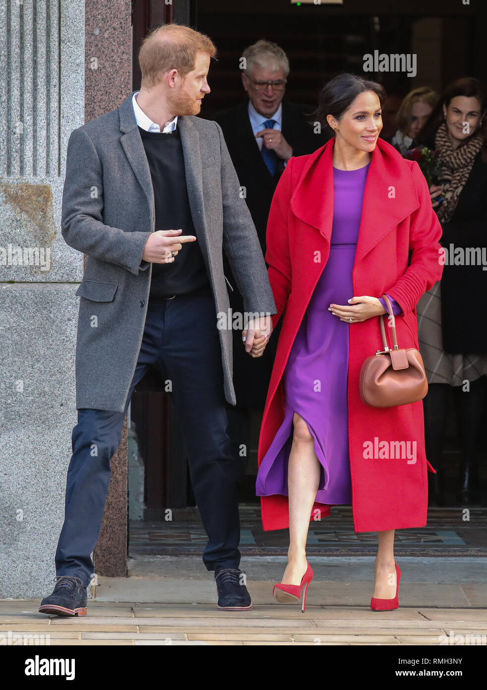 The Duke and Duchess of Sussex visit Birkenhead Featuring: Meghan ...