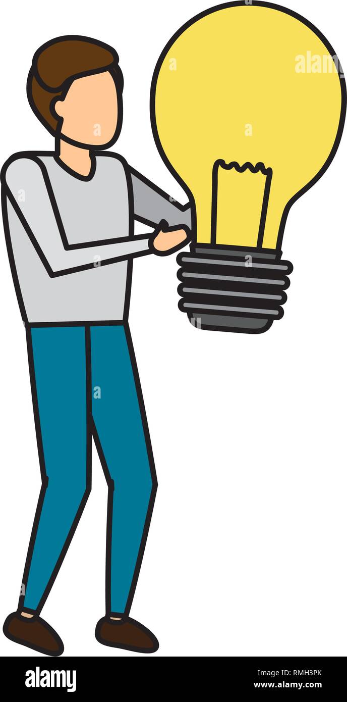 Person holding glowing light Stock Vector Images - Alamy