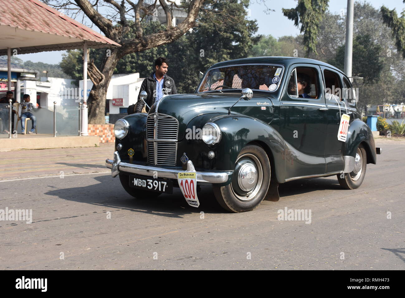 1952 Austin car 42 hp and 4 cylinder engine, WBD 3917 India Stock Photo ...