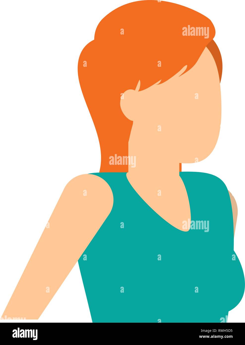 woman profile character Stock Vector Image & Art - Alamy