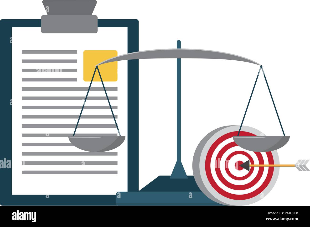 clipboard report target and balance Stock Vector Image & Art - Alamy