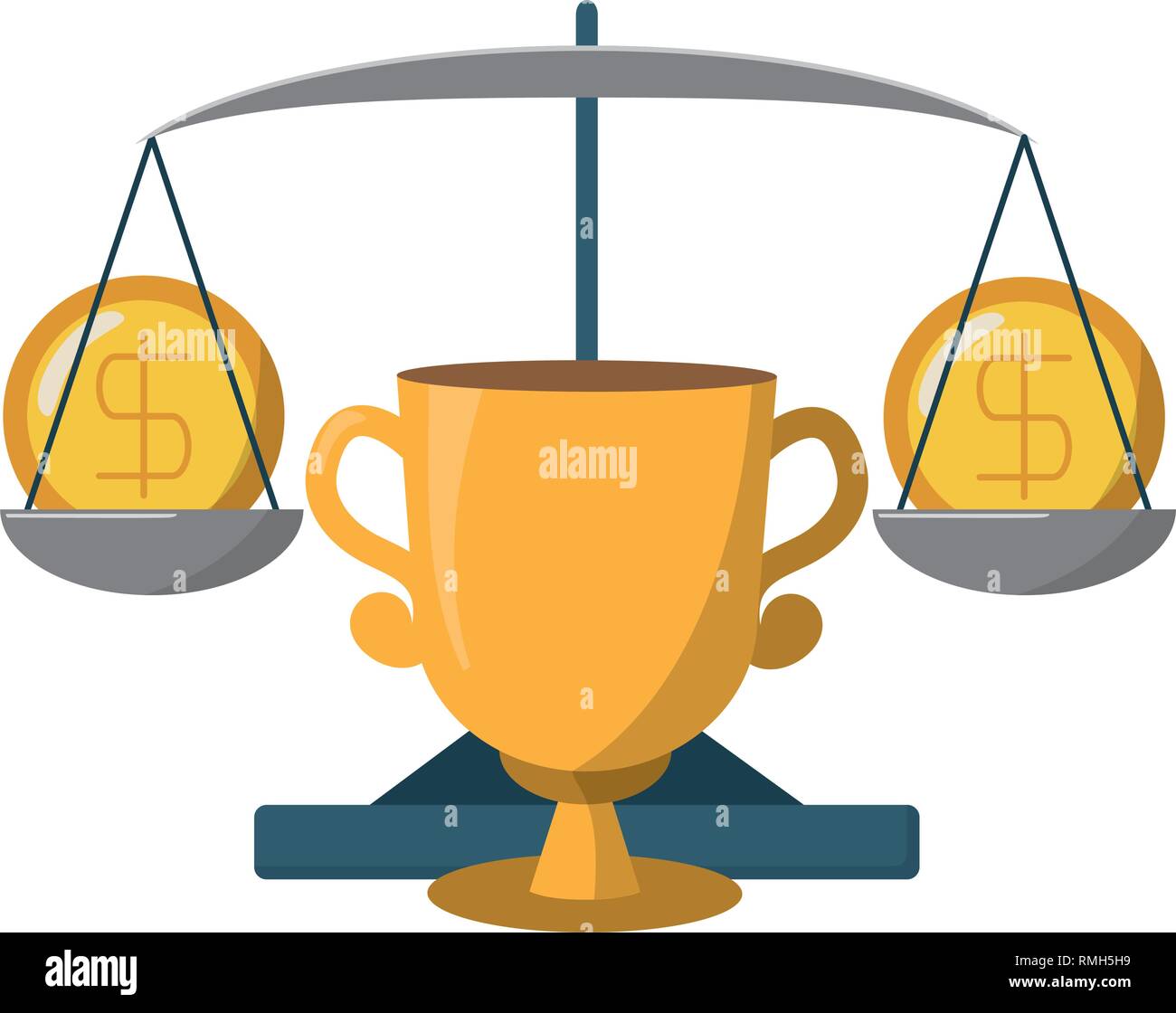 Global finance, illustration coin stack Stock Vector Images - Alamy