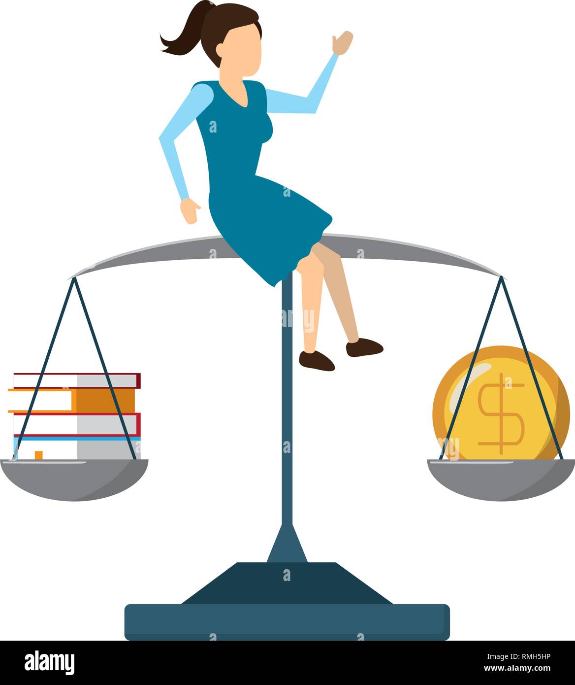 Balance the books Stock Vector Images - Alamy
