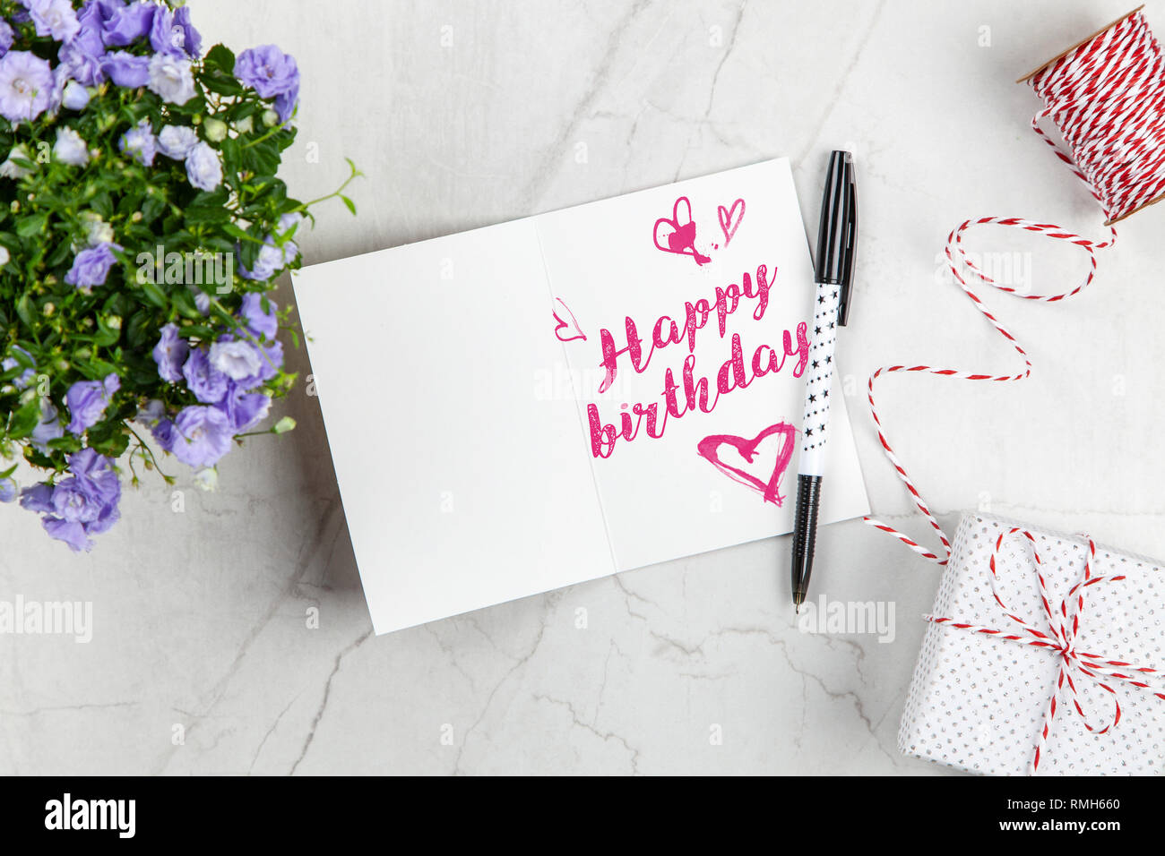 Happy Birthday postcard Stock Photo - Alamy Happy Birthday postcard Stock Photo - Alamy