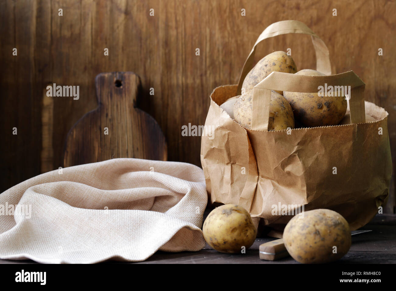 Organic Farm Potatoes for Healthy Eating Stock Photo - Alamy