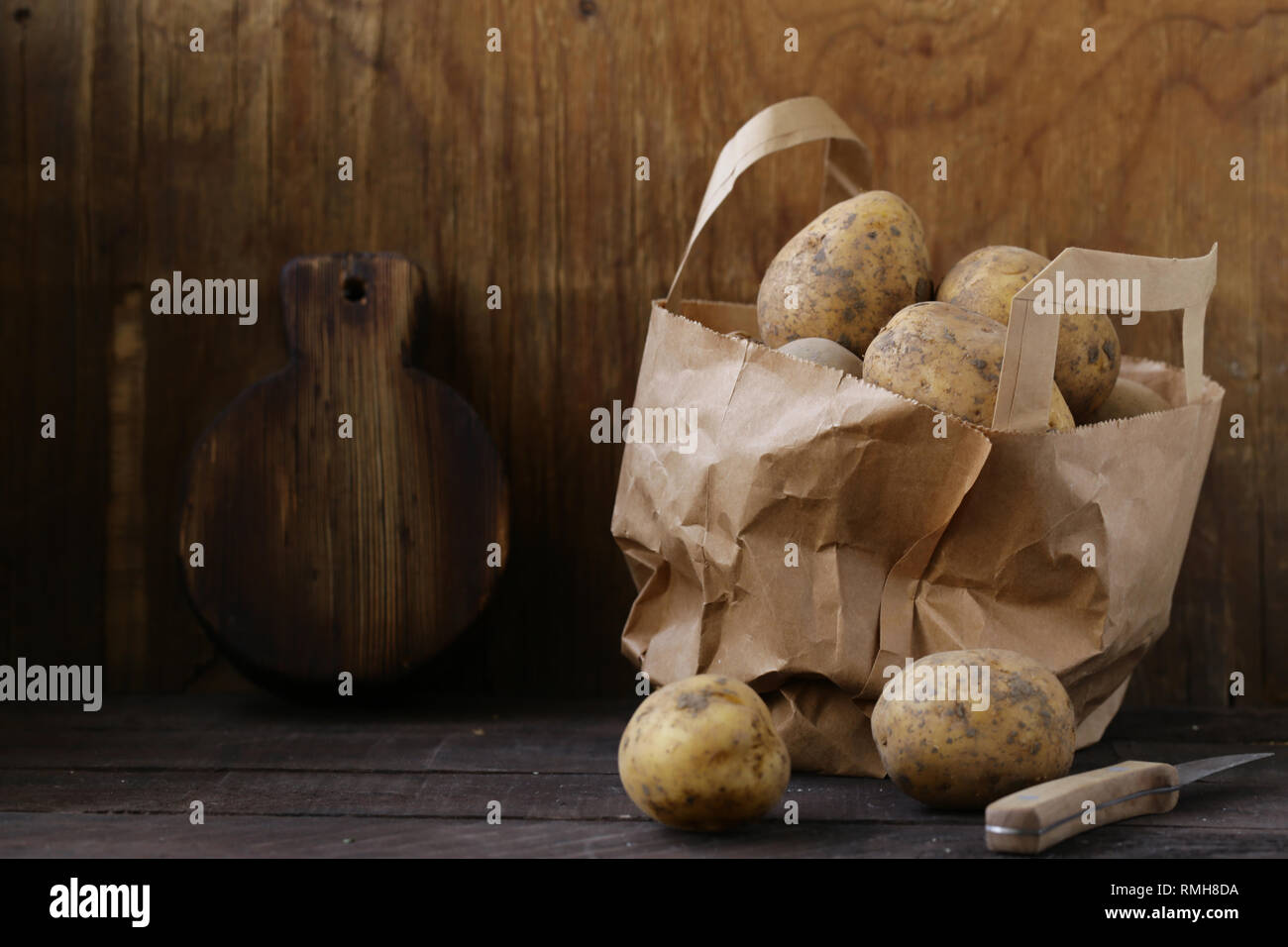 Organic Farm Potatoes for Healthy Eating Stock Photo - Alamy