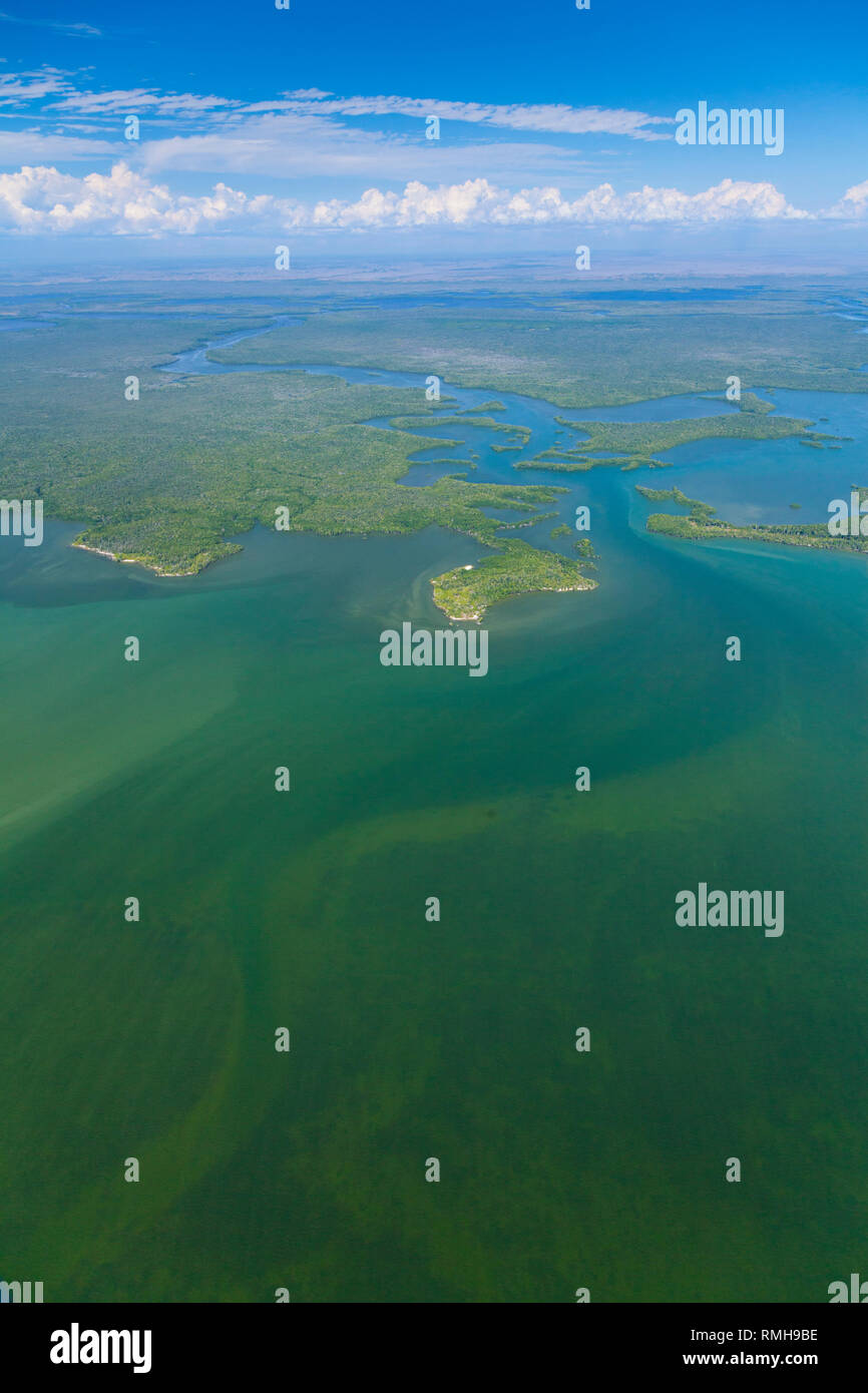 Aerial view, Everglades Natuional Park, FLORIDA, USA, AMERICA Stock ...