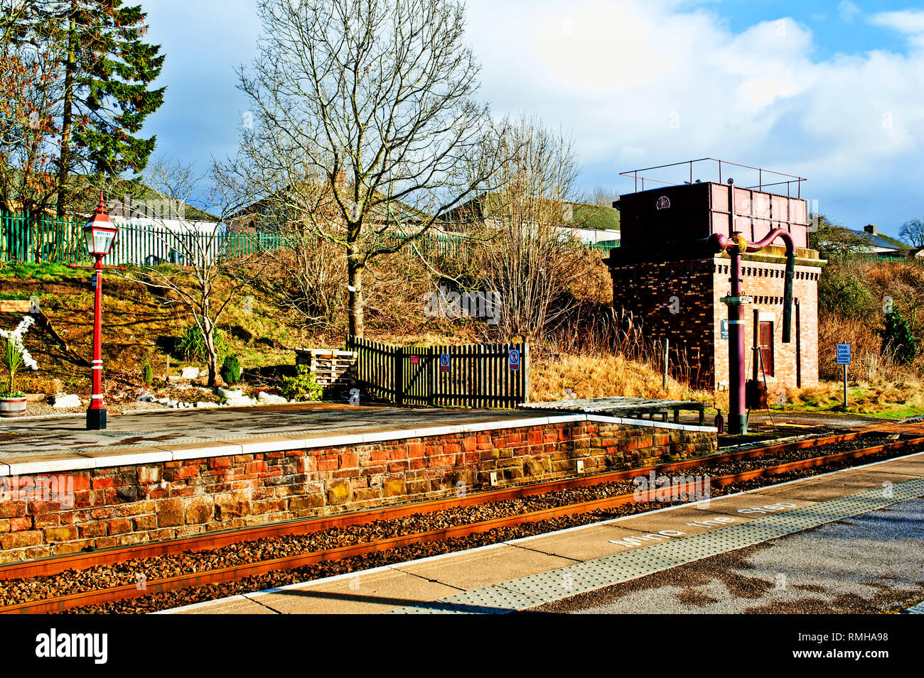 Water Tower, Appleby Railway Station, Appleby in Westmorland, Cumbria ...