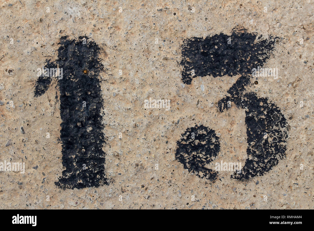 Number 13 graffiti hi-res stock photography and images - Alamy