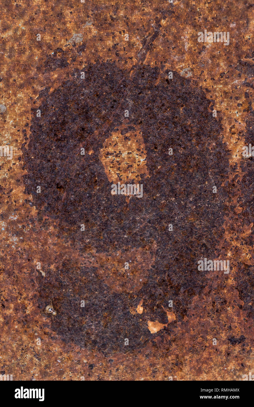 rusty number nine on rusty metall, number 9 Stock Photo - Alamy