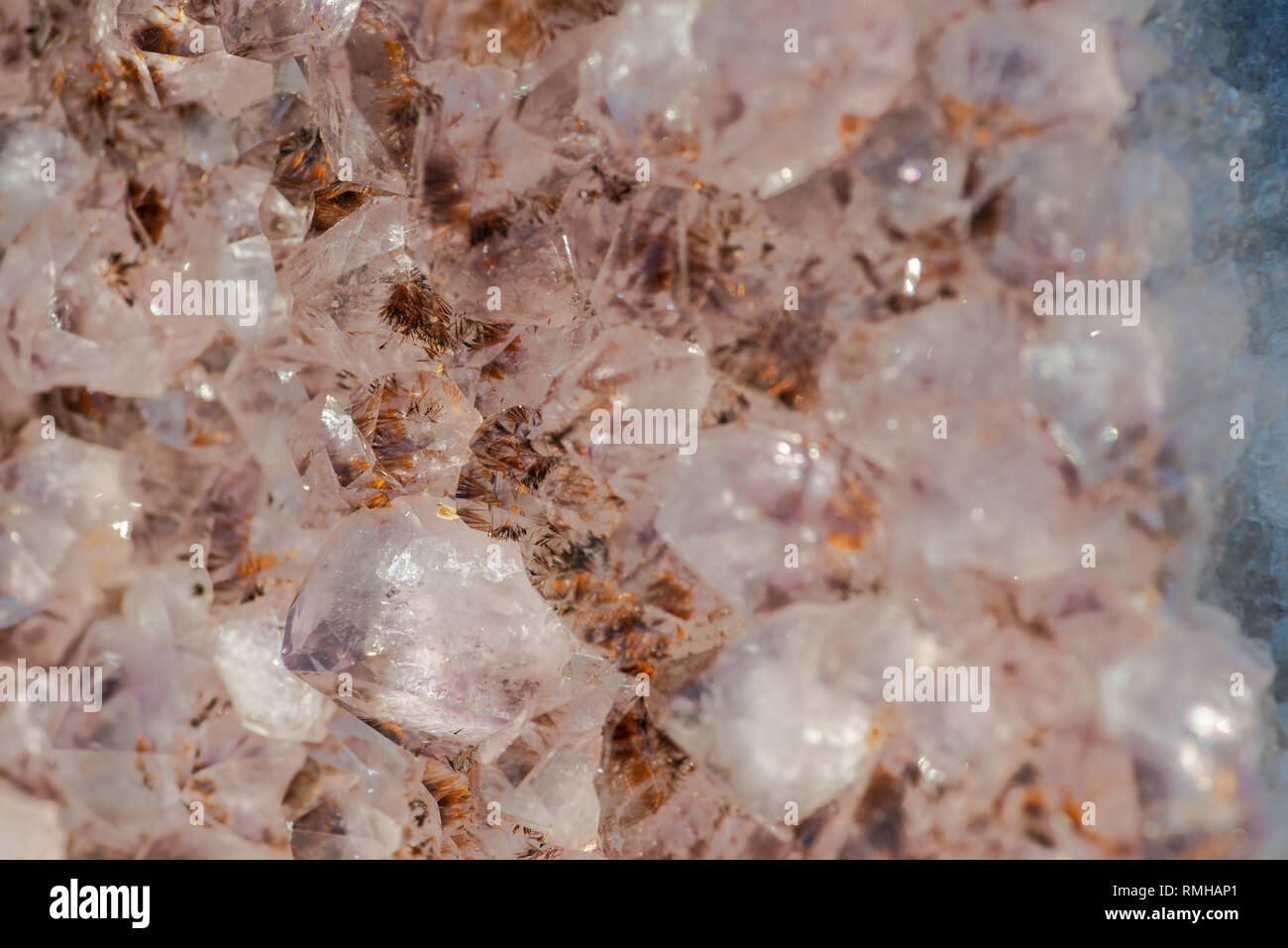 Amethyst natural crystal cluster with Goethite inclusions from Brazil ...