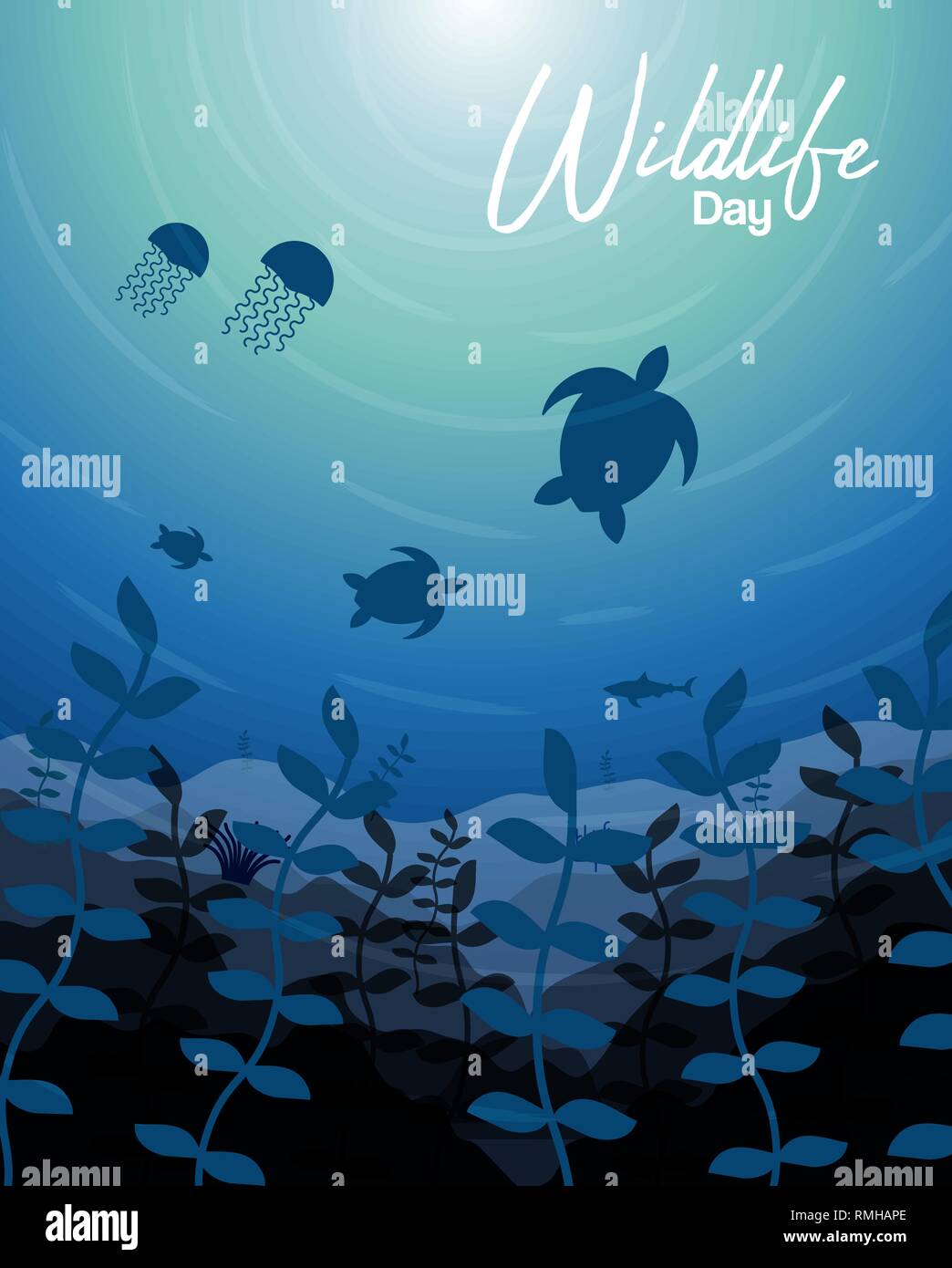 Hand in water sea Stock Vector Images - Alamy