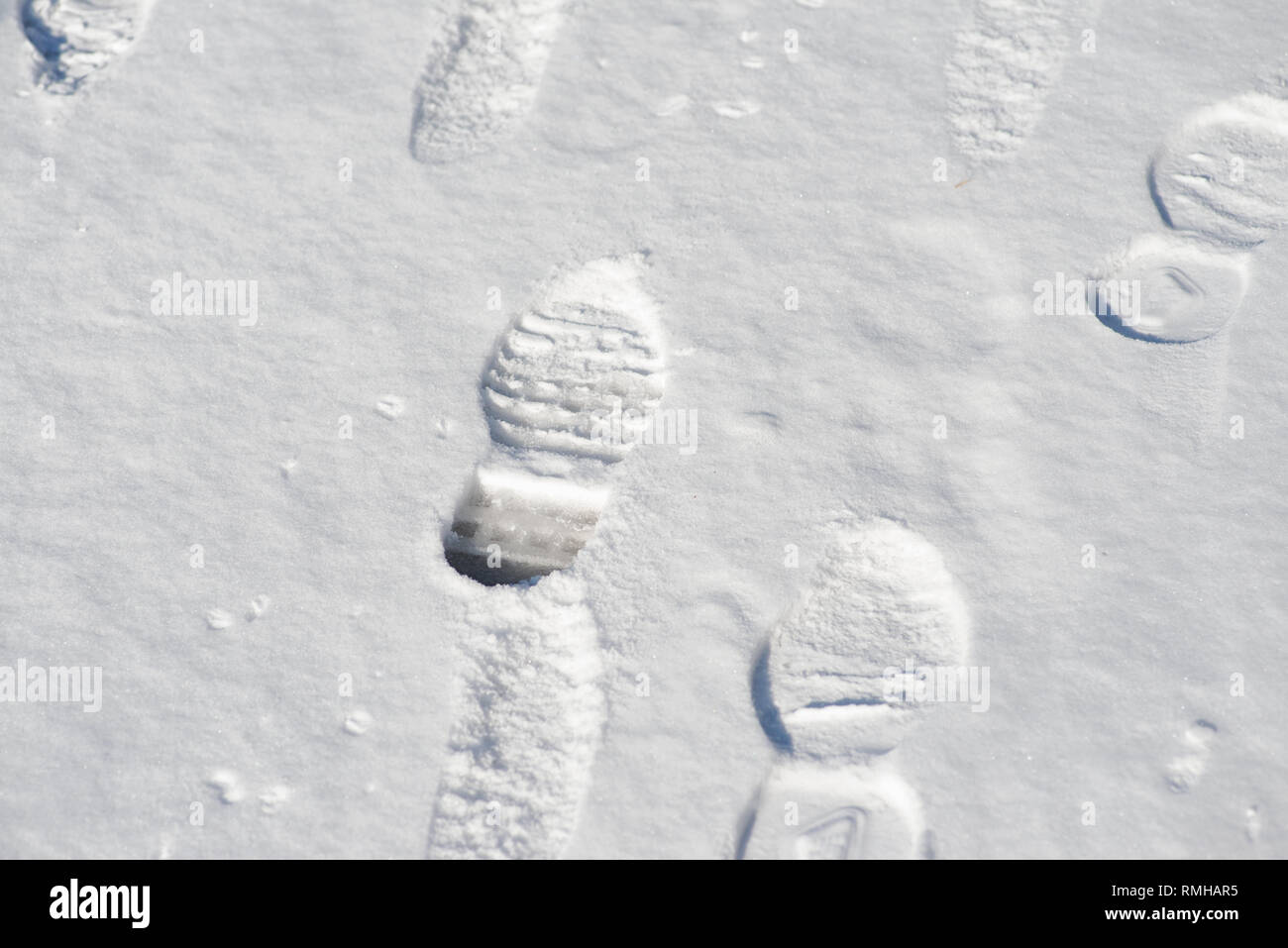 Snowshoe prints hi-res stock photography and images - Alamy