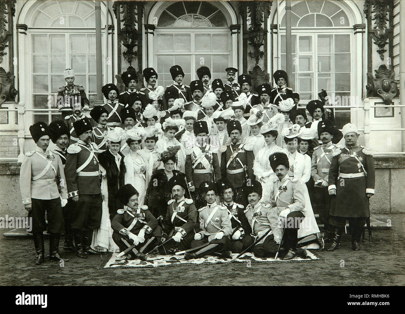 Emperor Nicholas II of Russia and Empress Alexandra Fyodorovna with ...