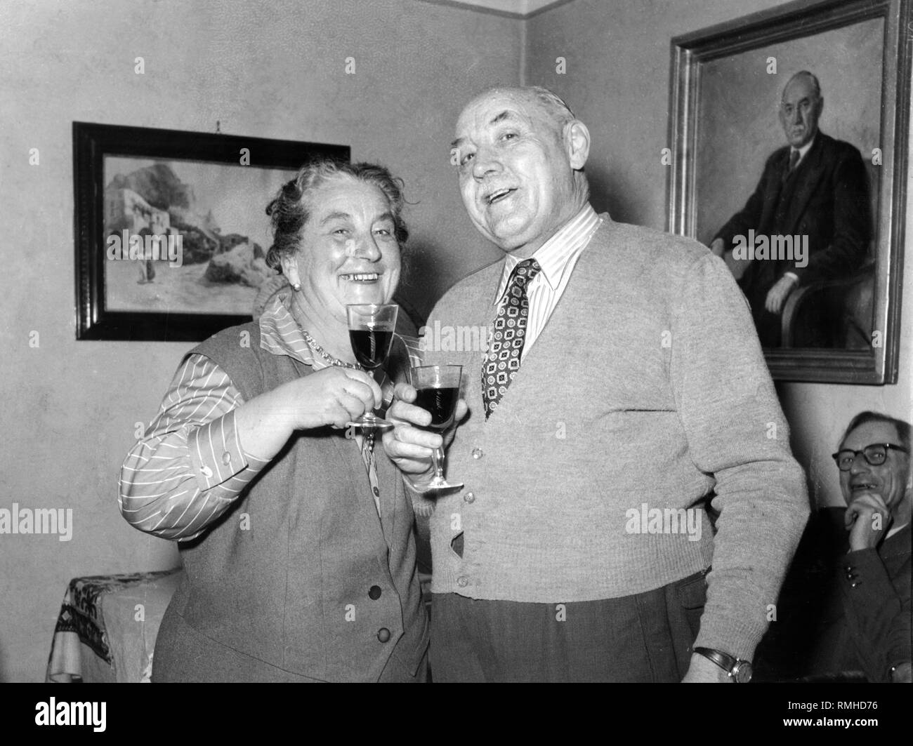 Munich Mayor Thomas Wimmer (SPD) with wife Kaethe after Wimmer's re ...