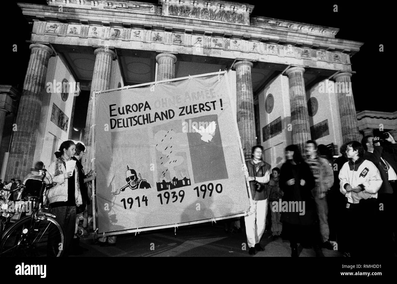 Reunification celebration Black and White Stock Photos & Images - Alamy