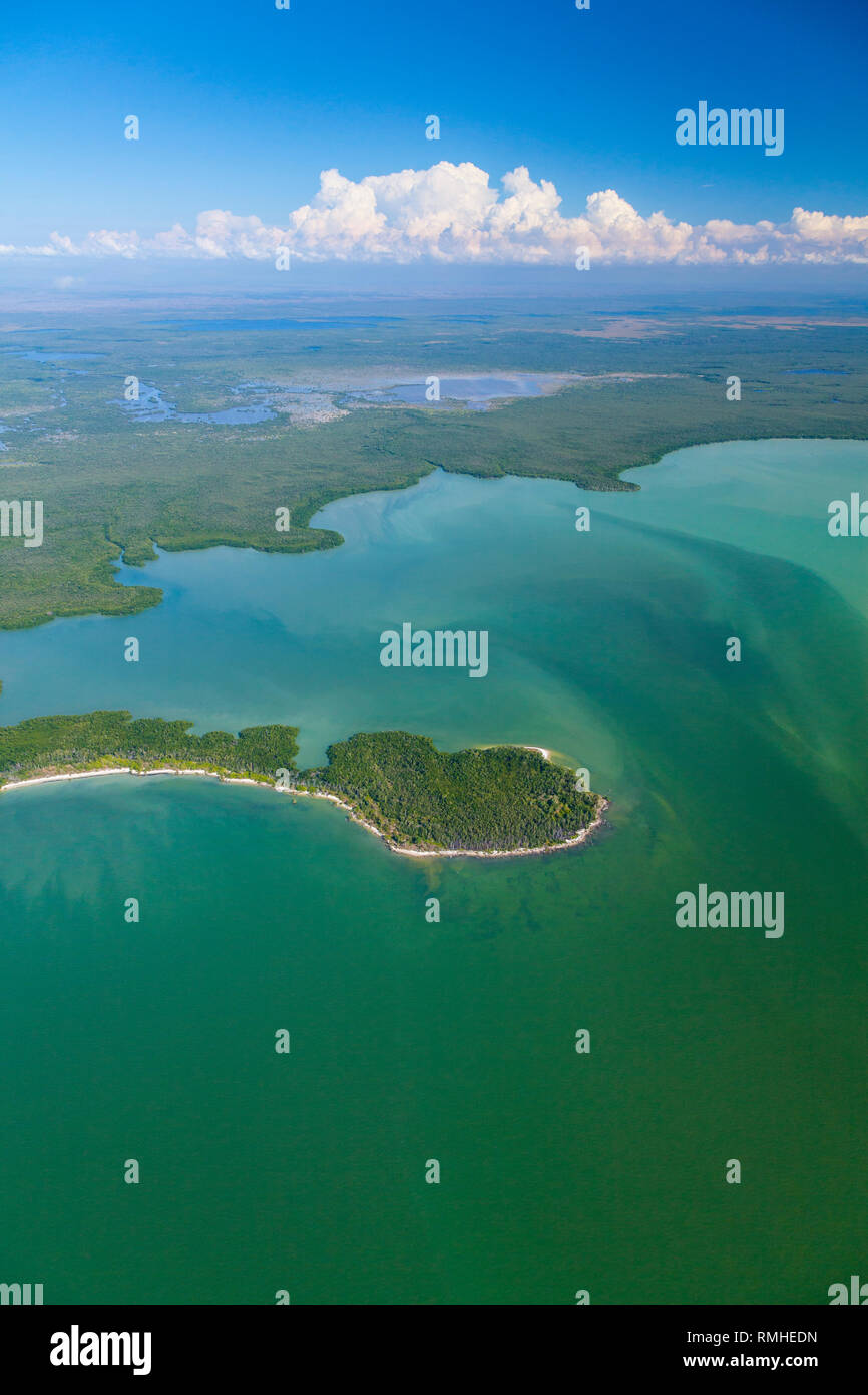 Aerial view, Everglades Natuional Park, FLORIDA, USA, AMERICA Stock ...