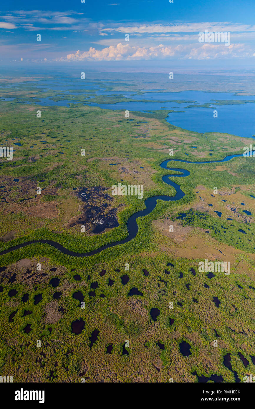 Aerial view, Everglades Natuional Park, FLORIDA, USA, AMERICA Stock ...