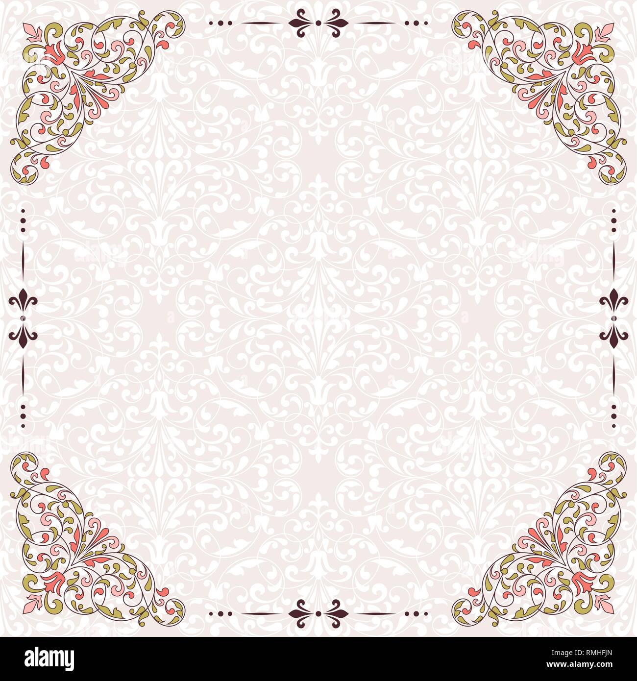 Floral pattern for invitation or greeting card Stock Vector Image & Art ...