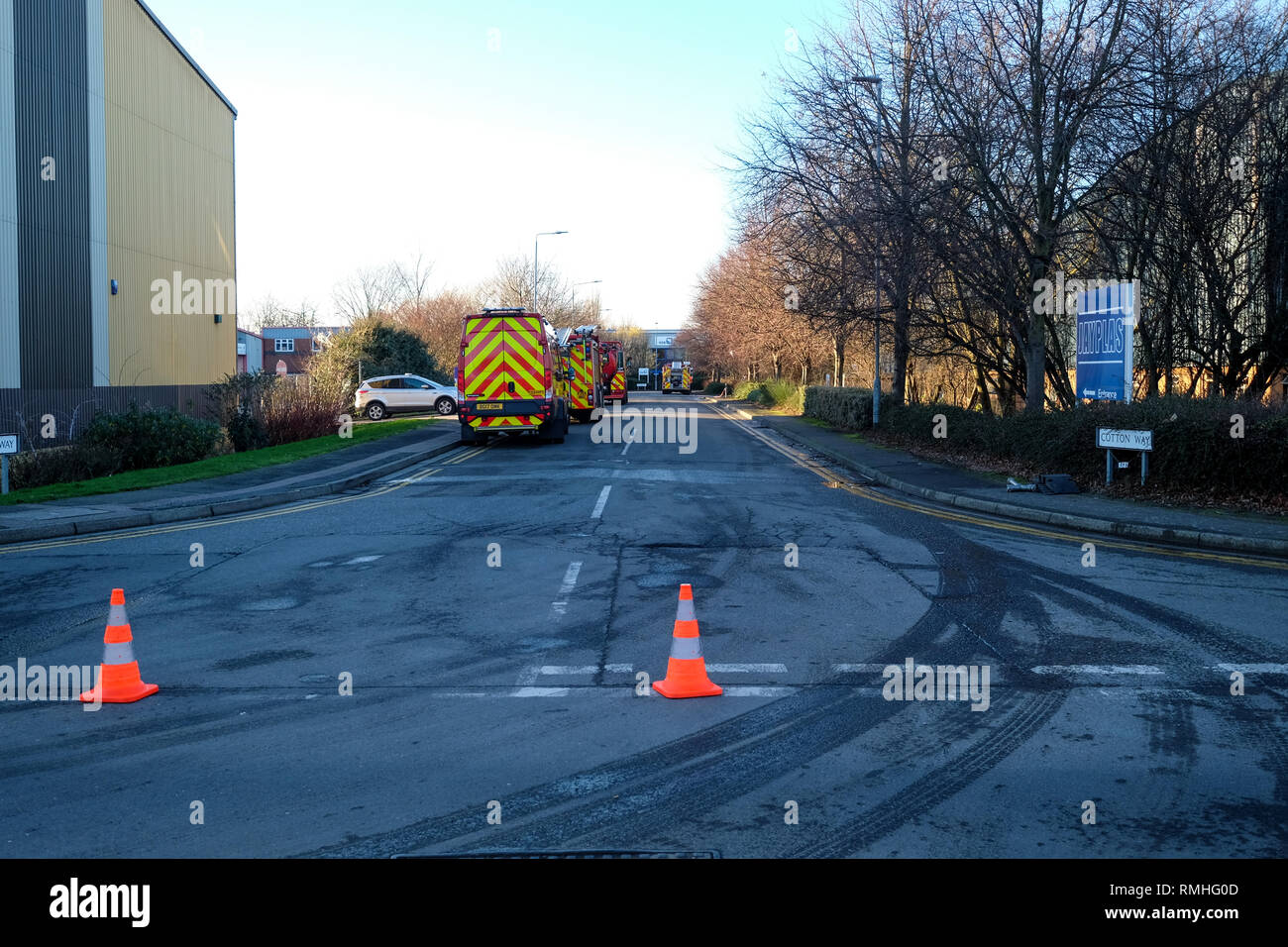 fire engines at a incident Stock Photo - Alamy