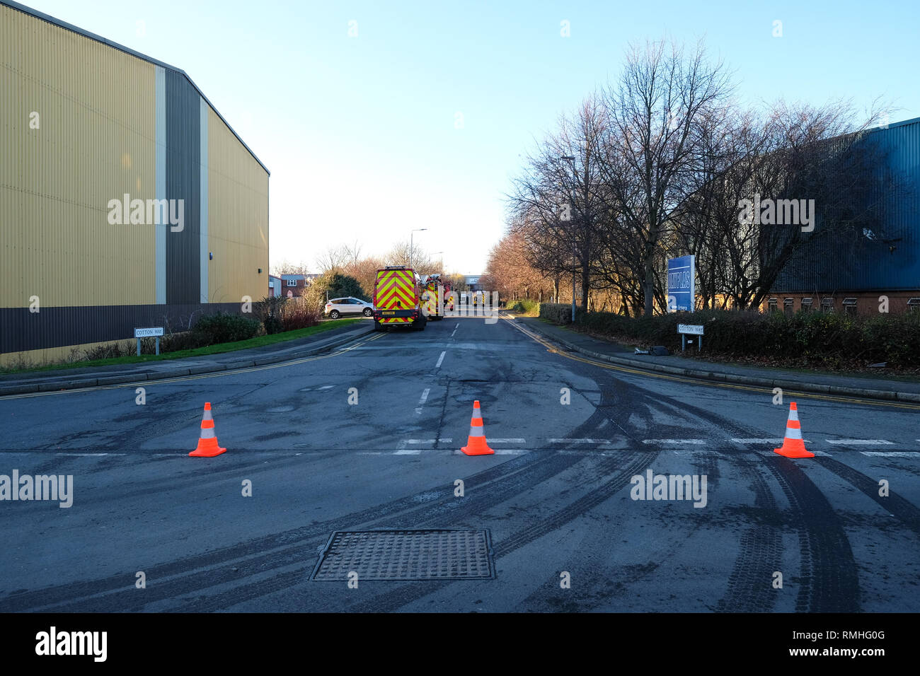 fire engines at a incident Stock Photo - Alamy