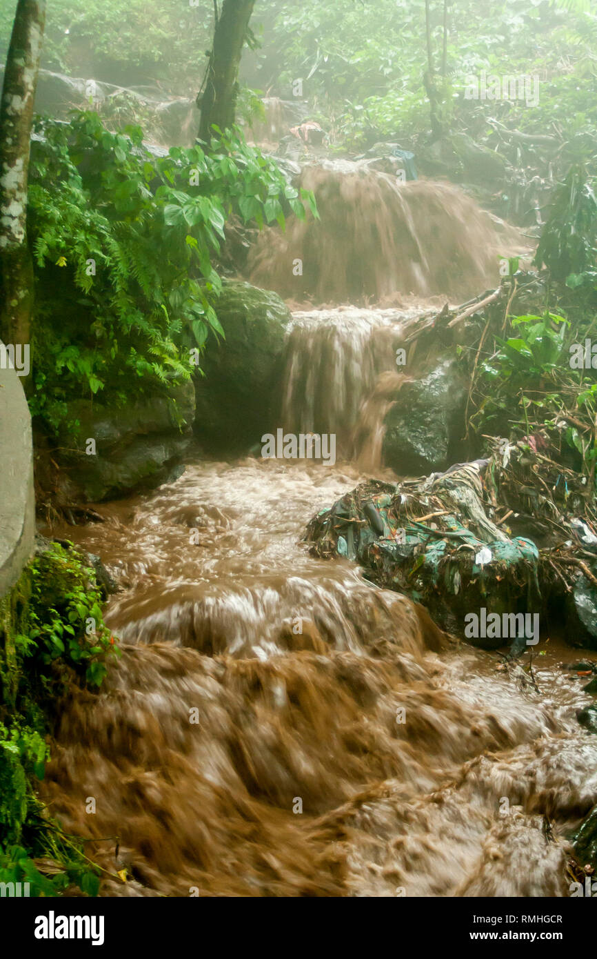 Mud stream due to heavy rain Stock Photo - Alamy