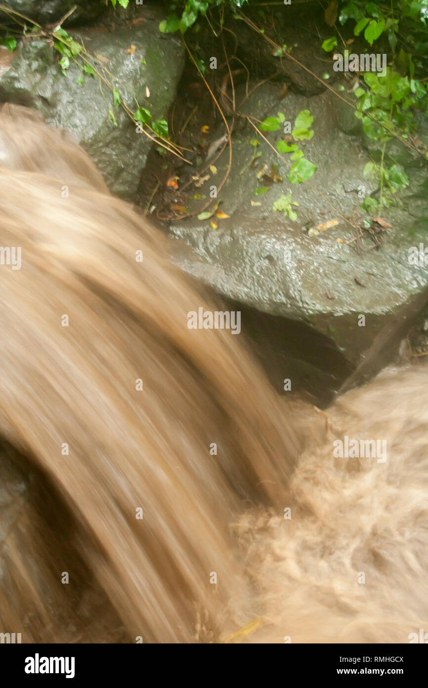 Mud stream due to heavy rain Stock Photo - Alamy