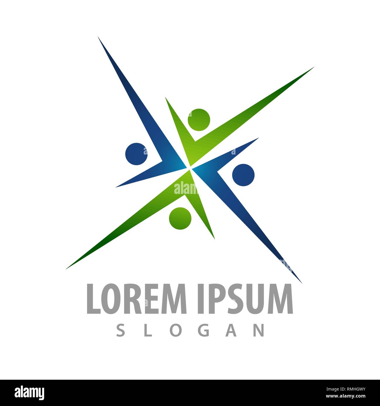 Human figures character medical logo concept design. Symbol graphic ...